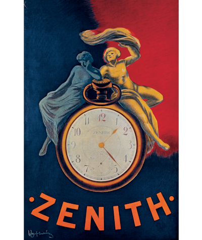 ZENITH illustrated timeline covering the history of the manufacture and ...