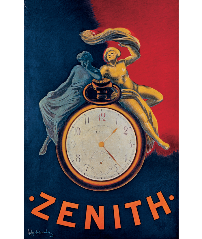 ZENITH illustrated timeline covering the history of the manufacture and ...